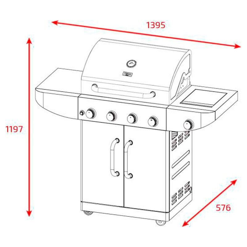 Teka BBQ4100GSS Gas Barbecue — Azulejossola