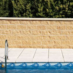 Bloque hormigón Split 1 lado rugoso 20x20x40 cm Gandía Verniprens ...