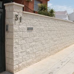 Bloco de concreto rachado 20x20x40 — Azulejossola