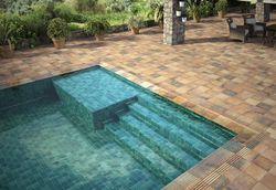 Caja Porcelanico Tech-Land Fire Natucer Pavimento Terraza — Azulejossola