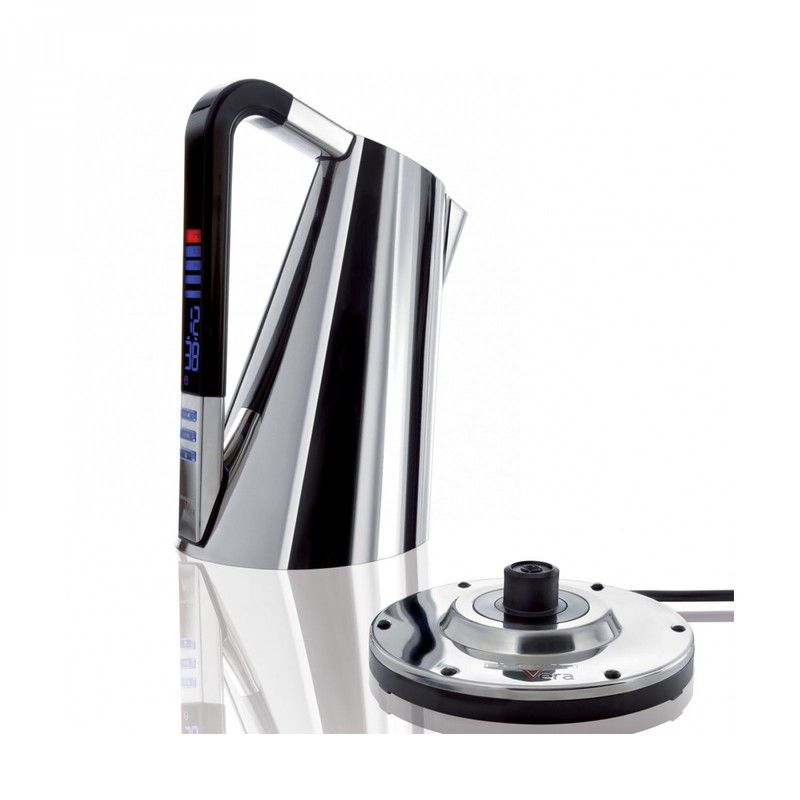 Wasserkocher Vera glänzendes Chrom von Casa Buggati — Azulejossola